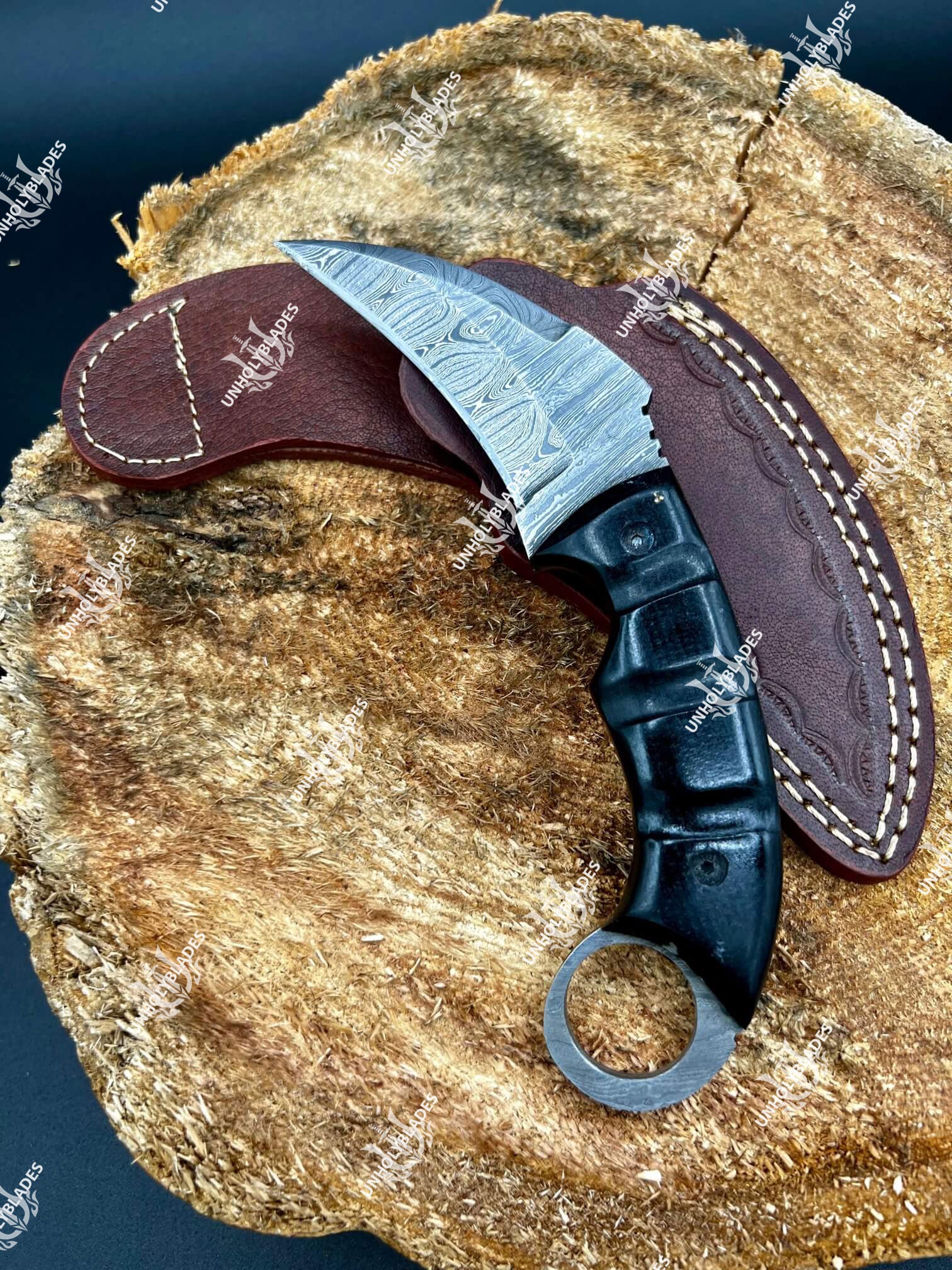 Custom Karambit Knife With Micarta